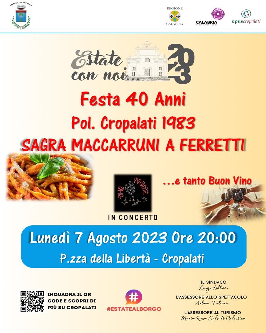 Polisportiva Cropalati 1983 40th birthday party | Calabria Region ...